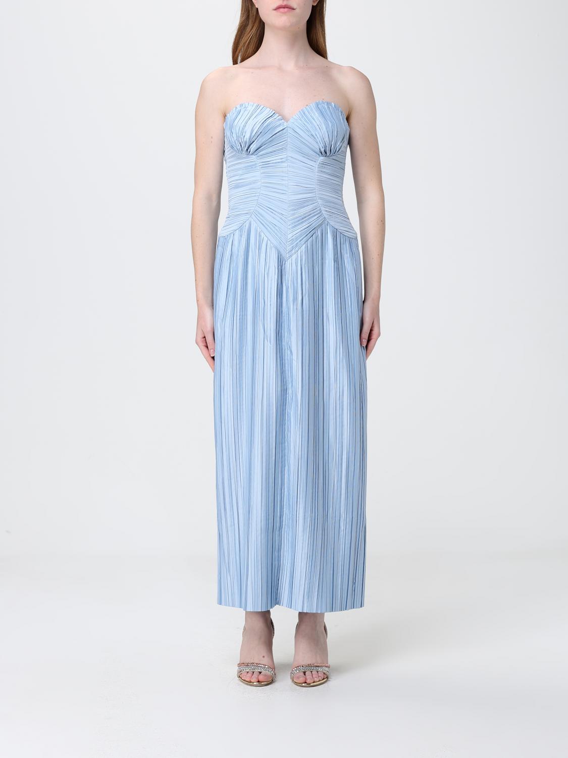 CULT GAIA Cult Gaia Strapless Pleated Maxi Dress
